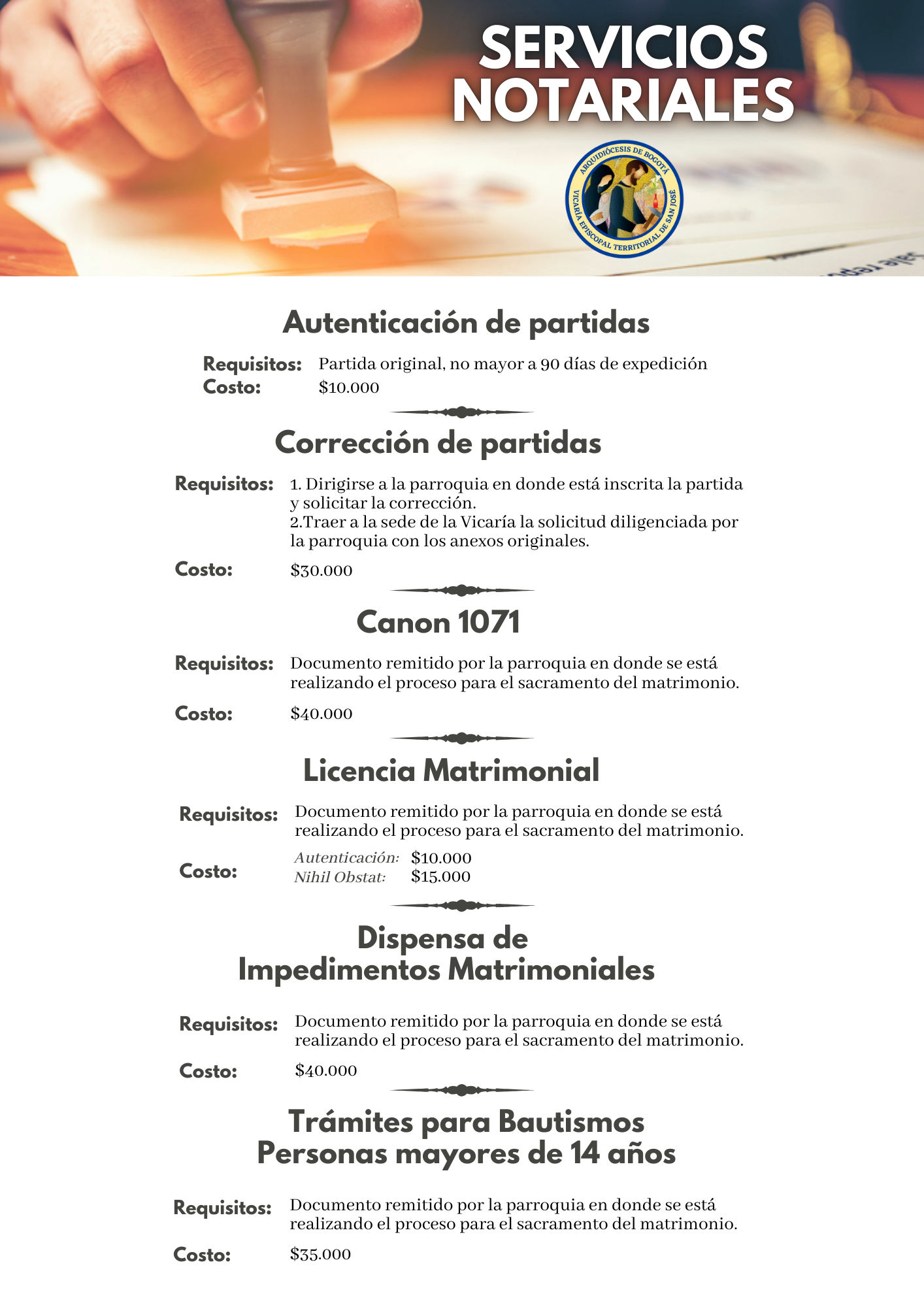 Servicios Notariales | San José